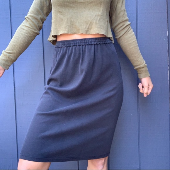 Vintage | Skirts | Vintage Moon Crafts Faded Black Skirt | Poshmark